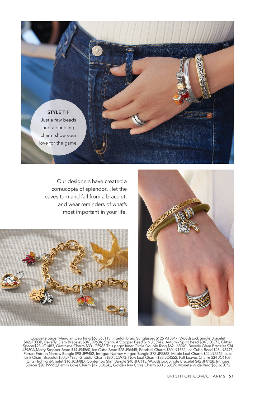 Brighton luxe link charm bracelet store